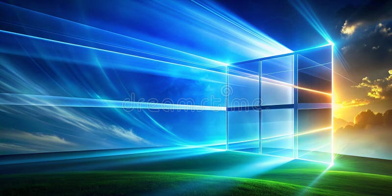 Abstract Modern Desktop Wallpaper Windows AI-Generated Content Stock ...