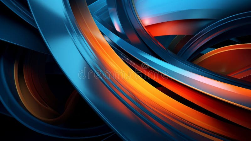 Abstract Modern Desktop Wallpaper with Windows AI Generated Stock ...