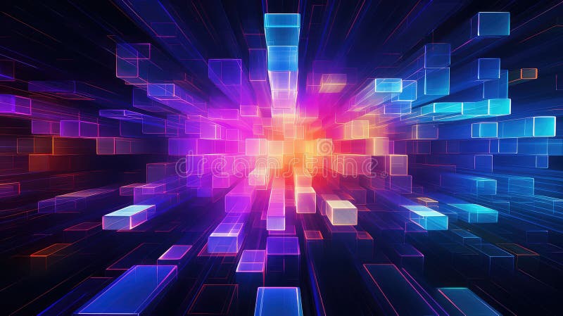 Abstract Modern Digital Background Stock Illustration - Illustration of ...