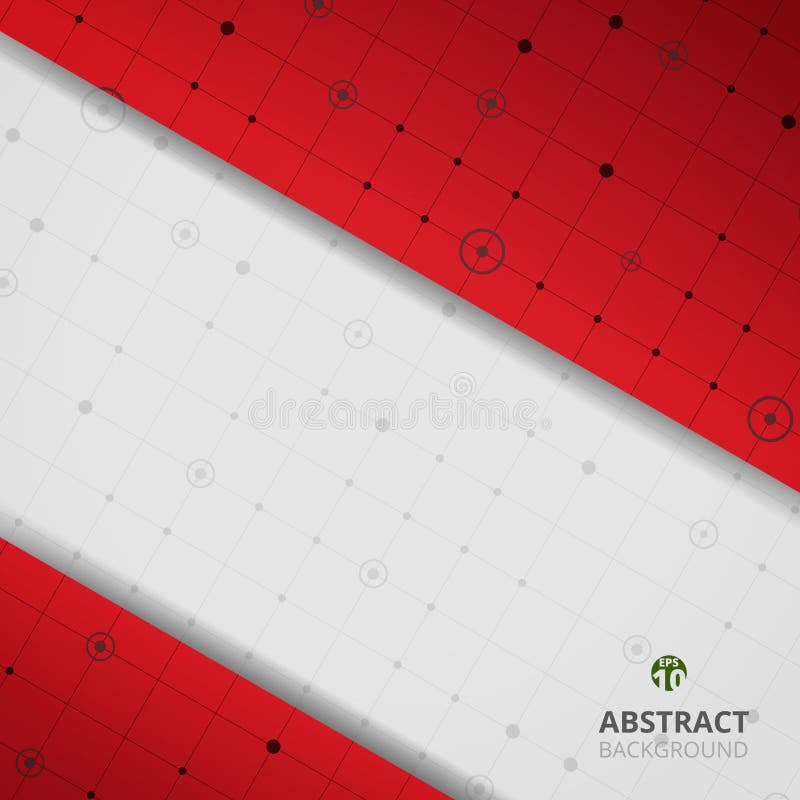 Abstract of Modern Digital Graph in Red Gradient Background. You Stock ...