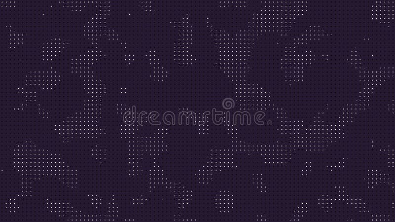 Abstract Modern Digital Halftone Dot Pattern Background in Dark Purple ...
