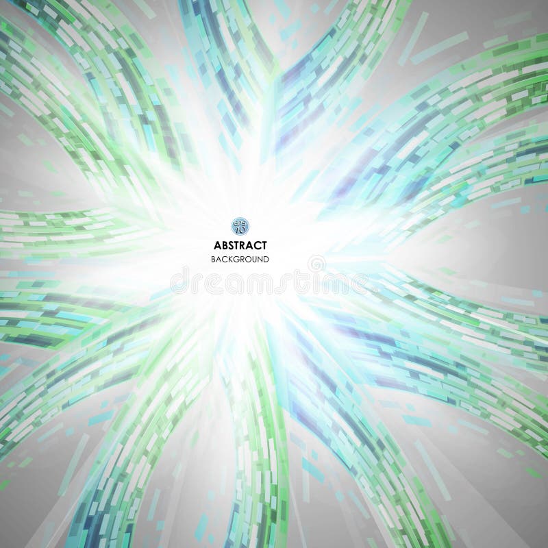 Abstract of Modern Digital Technology Dimension Background in Green and ...