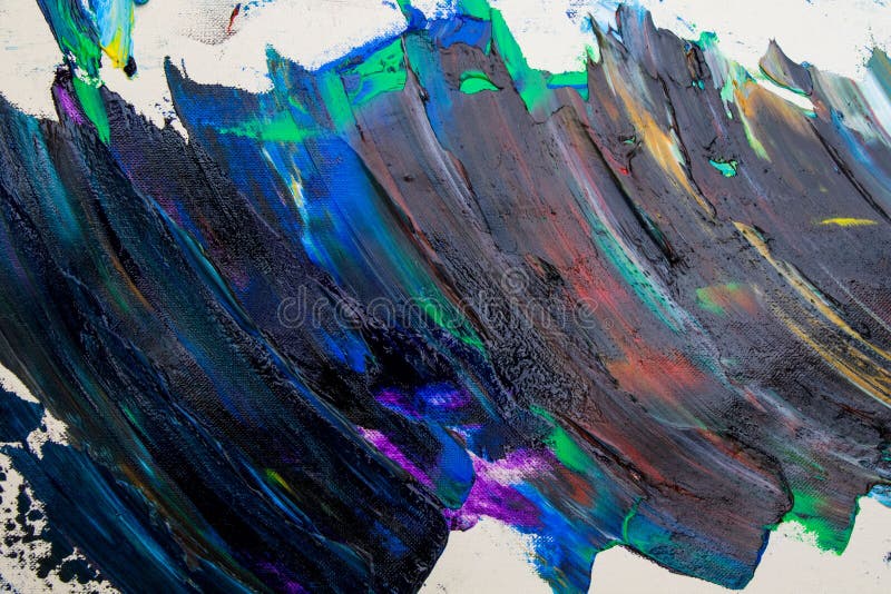 Abstract Modern Drawing Art with Different Colors Stock Image - Image ...