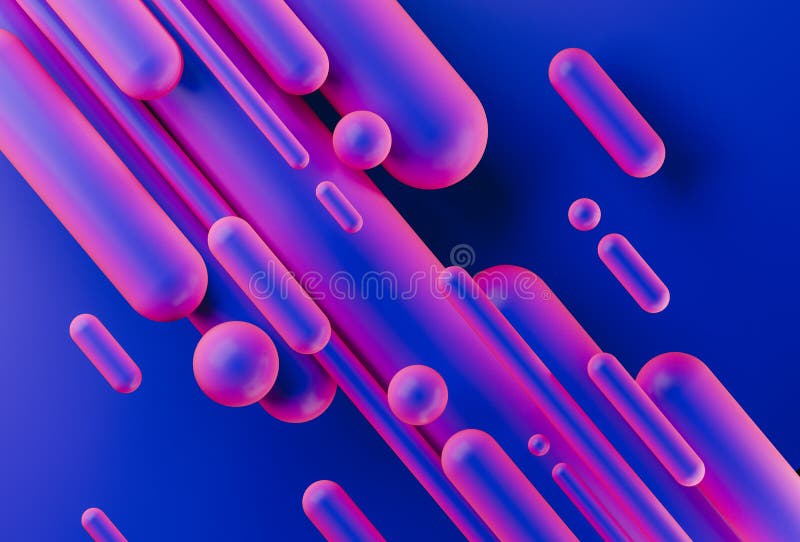 Abstract Modern Dynamic Background. Futuristic 3d Illustration. Stock ...