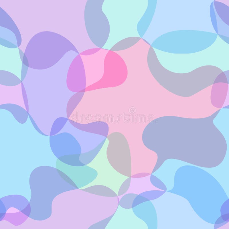 Abstract Modern Flat Geometric Liquid Shape Forms Seamless Pattern ...