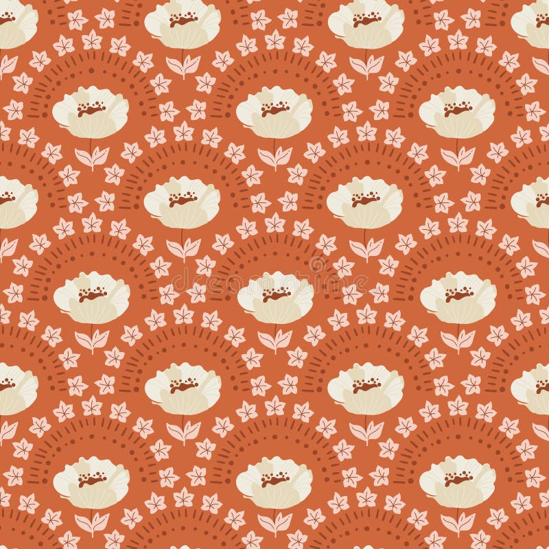 Abstract Modern Floral Seamless Pattern Stock Vector - Illustration of ...