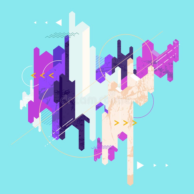 Abstract Modern Geometric Background Stock Vector - Illustration of ...