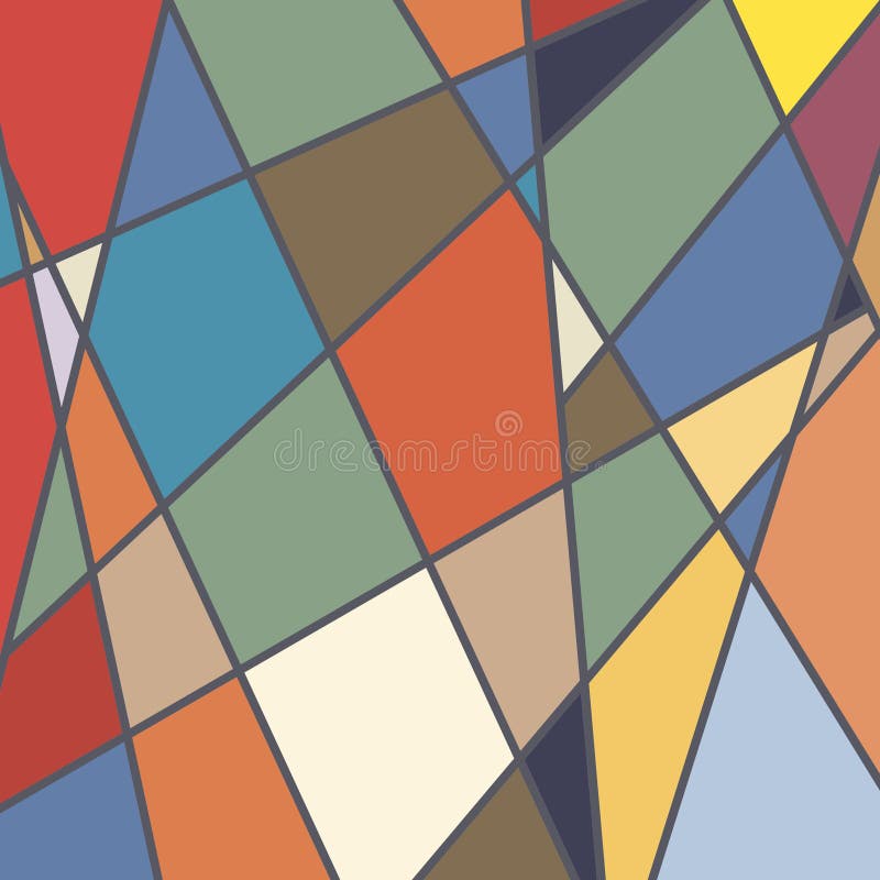 Abstract Modern Geometric Background with Coloured Triangles Stock ...