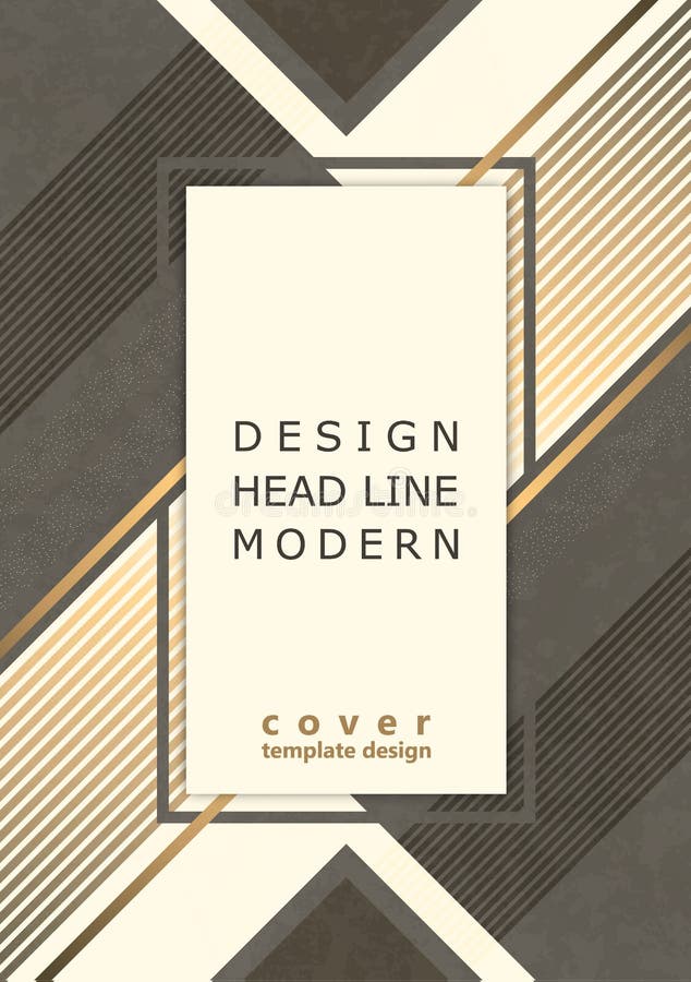 Abstract Modern Geometric Background. Dynamic Gold Diagonal Stripes ...