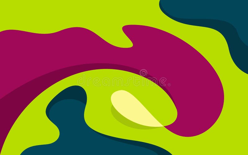 Abstract Modern Geometric Background Elements. Dynamic Fluid Shapes ...