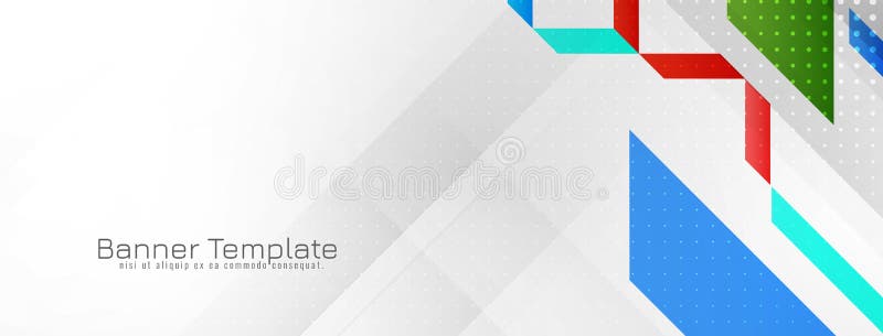 Abstract Modern Geometric Banner Design Stock Vector - Illustration of ...