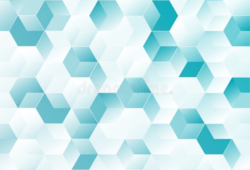Abstract Modern Geometric Cube Pattern on Gradient Background Stock ...