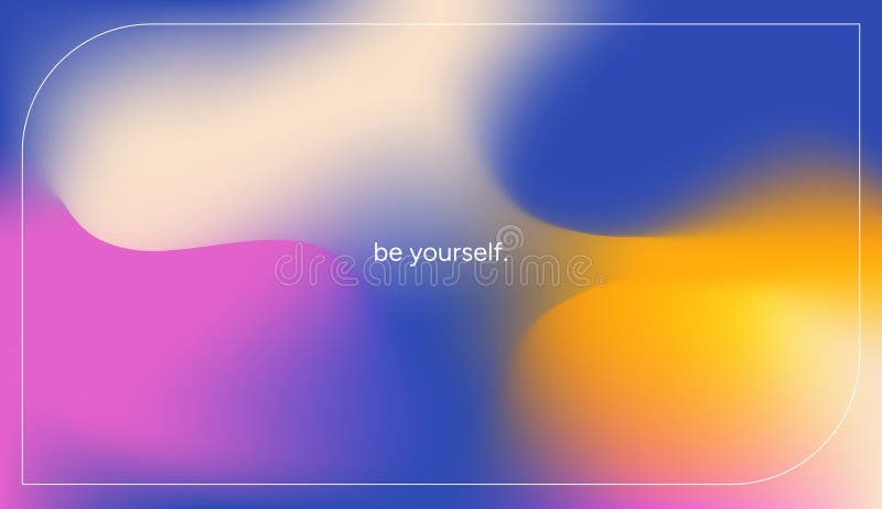 Abstract Modern Gradient Background with Inspirational Saying. Vibrant ...