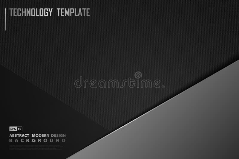 Abstract Modern Gradient Black Template Design Background. Illustration ...