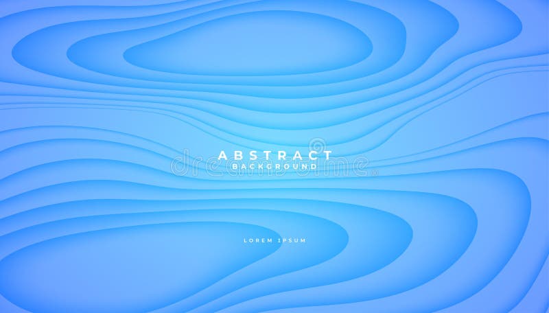 Abstract Modern Gradient Blue Shapes Composition Background. Landing ...