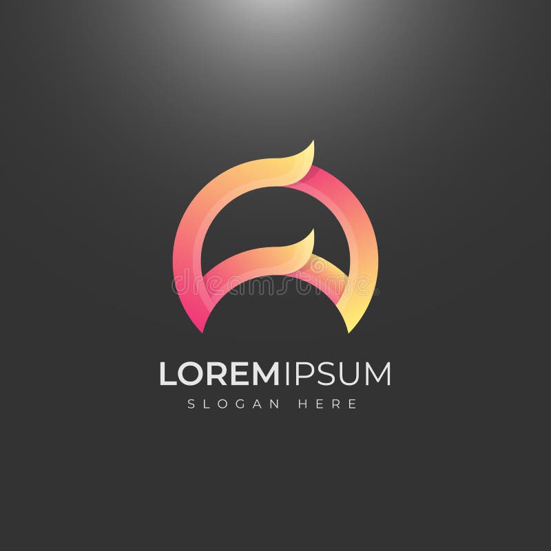 Abstract Modern Gradient Letter a Logo Template Stock Vector ...