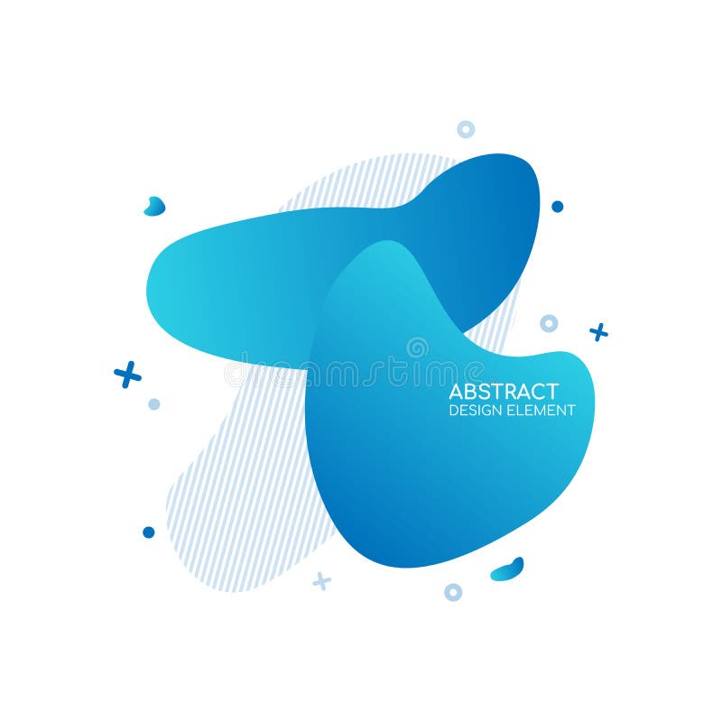 Set of Plastic Liquid Gradient Elements. Vector Templates Stock Vector ...