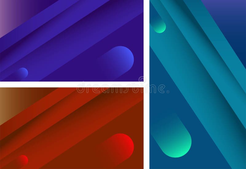 Abstract Modern Graphic Elements. Dynamical Colored Forms . Gradient ...