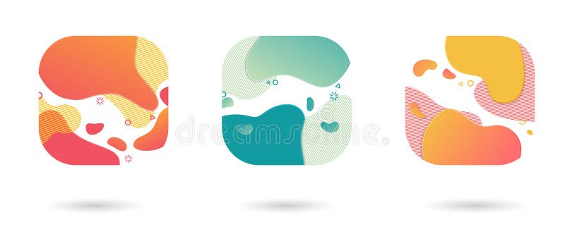 Abstract Modern Graphic Elements Set. Graphic Design Colorful Trend ...