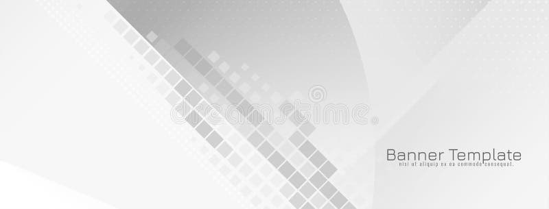 Abstract Modern Gray Color Geometric Trendy Banner Design Stock Vector ...