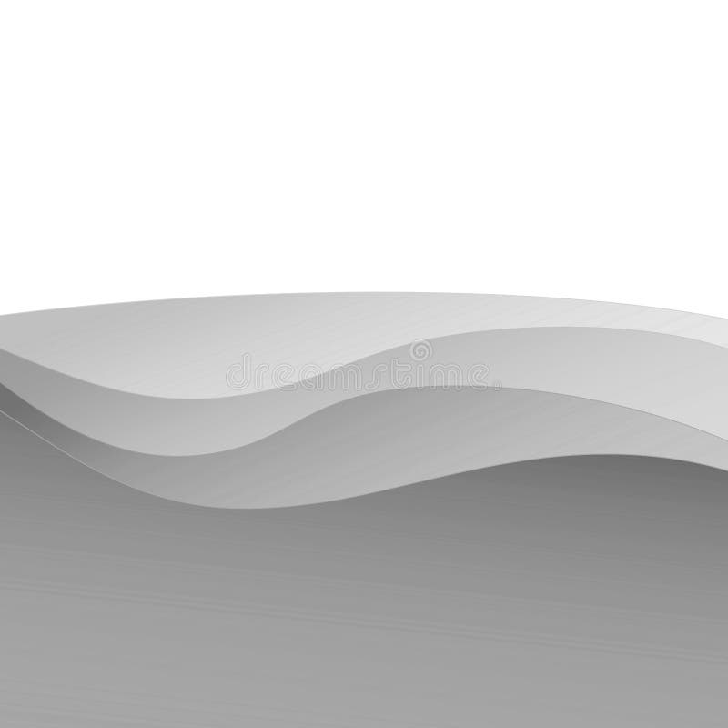 Abstract Grey White Wave Pattern Line Art Design Background. Stock ...