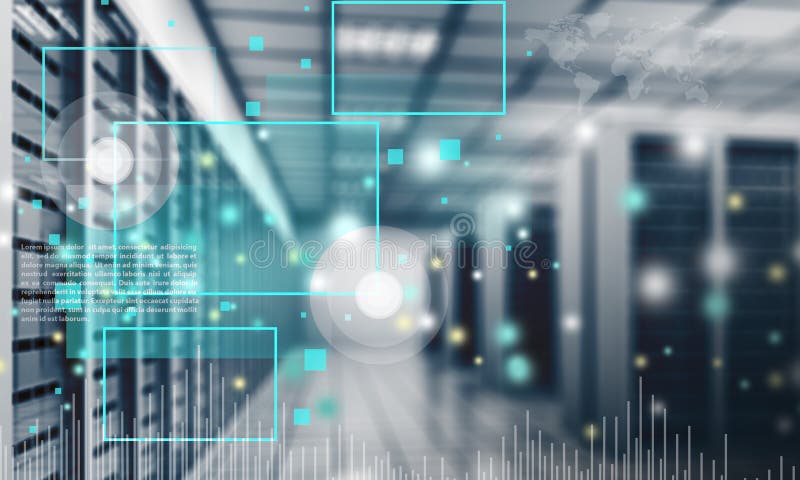 Abstract of Modern High Tech Internet Data Center Stock Photo - Image ...