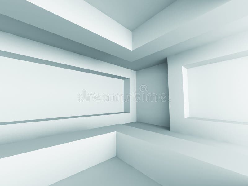 Abstract Modern Interior Architecture Background Stock Illustration ...