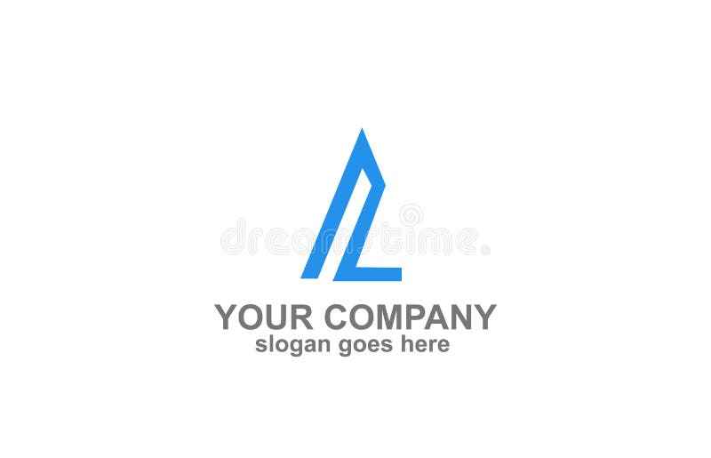 Abstract Modern Letter AL Logo Design Stock Vector - Illustration of ...