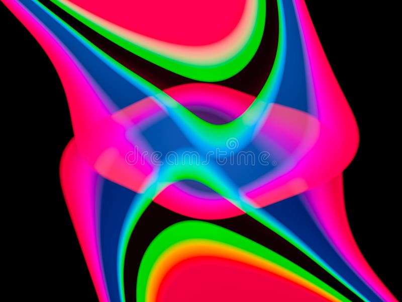 Abstract Modern Line Young and Fresh Line Art in Neon Colors Stock ...