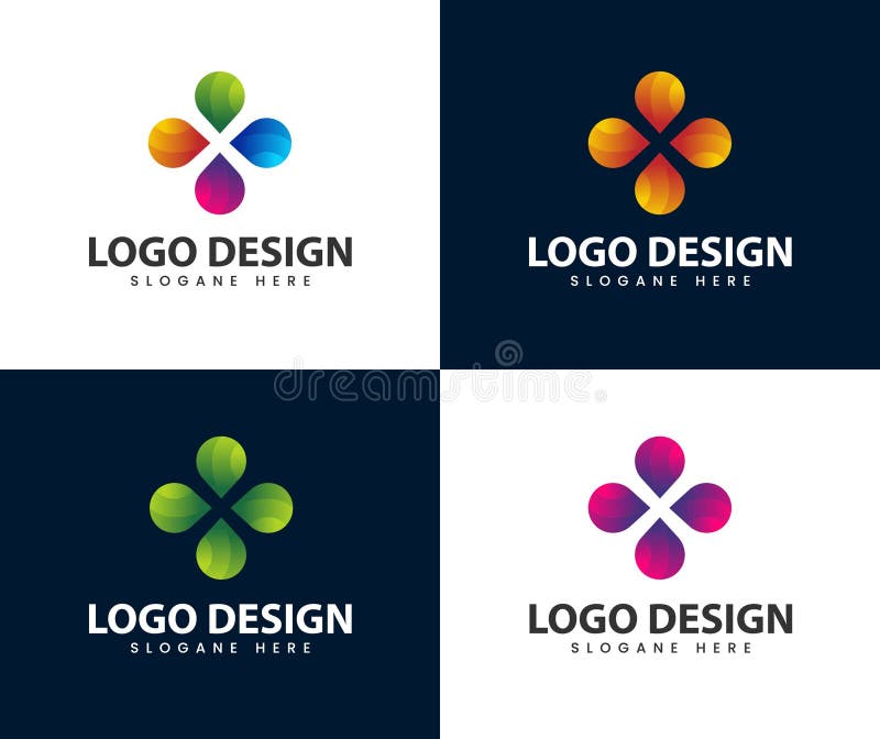 Abstract Modern Logo Design Based from Circular Round Lines. Geometric ...