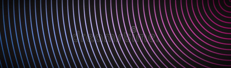 Abstract Modern Material Header with Circular Lines with Blue Pink ...