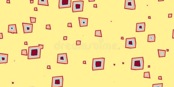 Abstract Modern Minimal Geometry Retro Color Palette Polygon Pattern on ...