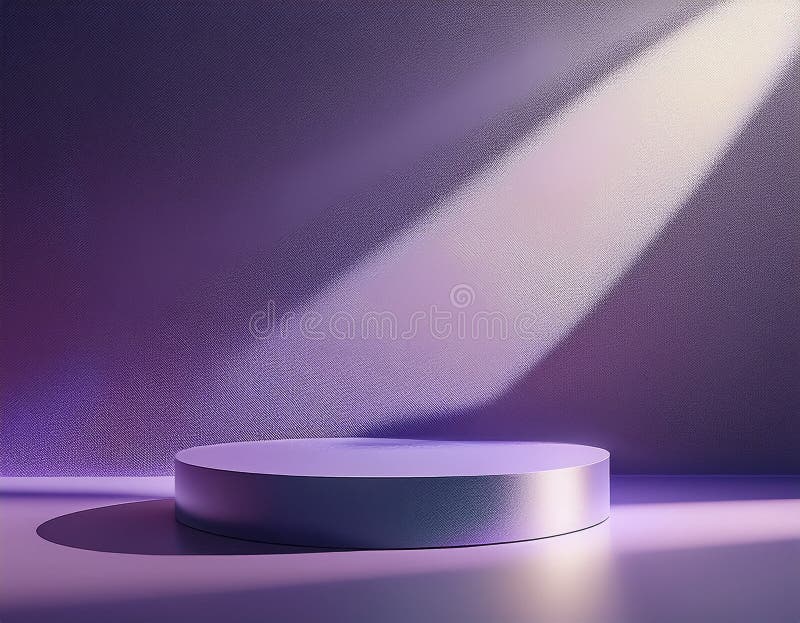 Abstract Modern Minimal Pastel Violet Background Illuminated with ...
