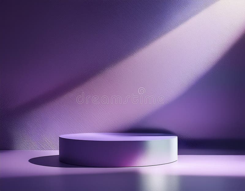 Abstract Modern Minimal Pastel Violet Background Illuminated with ...