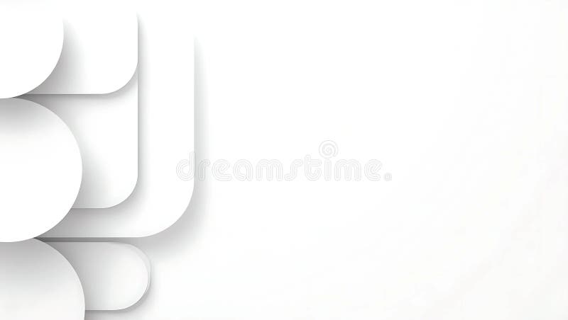 Abstract Modern Minimal White Background with Concentric Circle Pattern ...