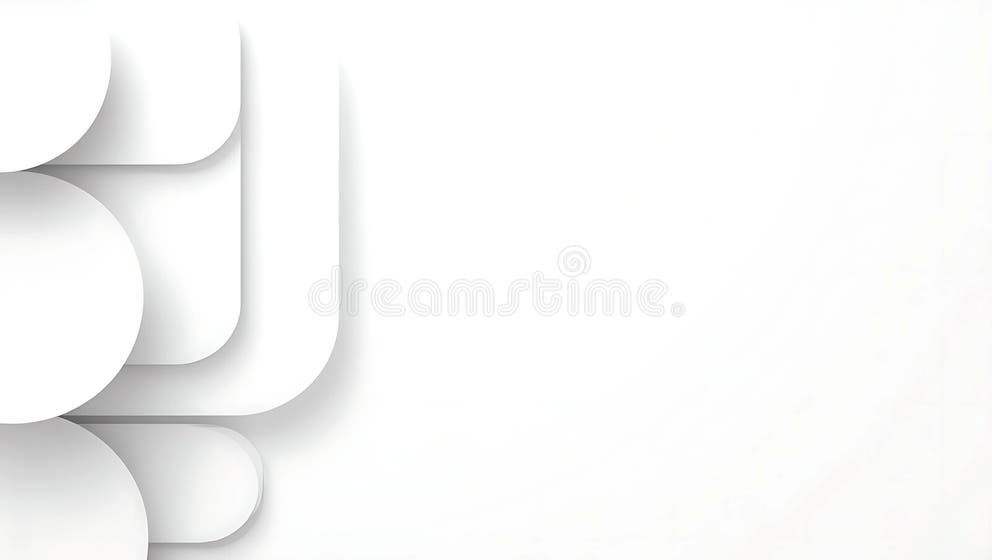 Abstract Modern Minimal White Background with Concentric Circle Pattern ...