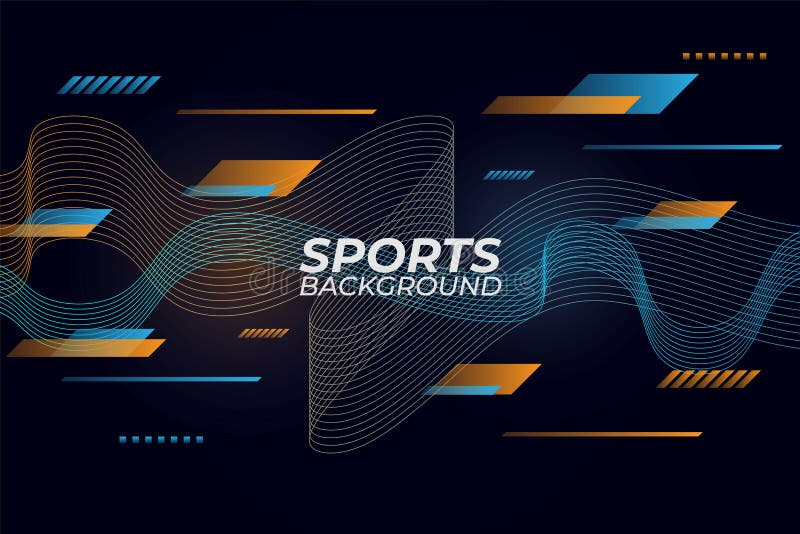 Abstract Modern Minimalist Gradient Orange and Blue Sports Background ...