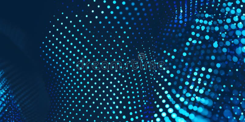 Abstract Modern Minimalistic Background with Dot Matrix Effect in ...