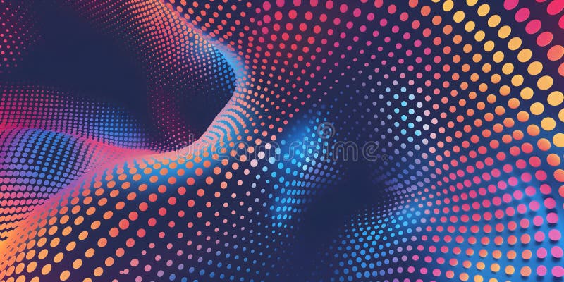 Abstract Modern Minimalistic Background with Dot Matrix Effect in ...
