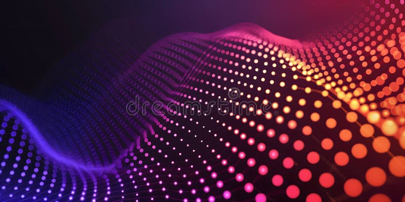 Abstract Modern Minimalistic Background with Dot Matrix Effect in ...
