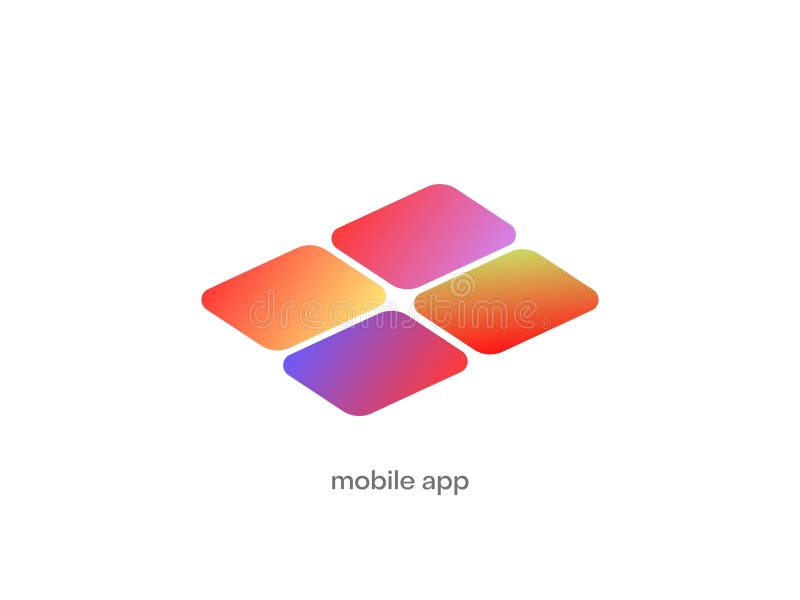 Abstract Modern Mobile App Icon, Tech Company Logo (2800 X 2100 Px ...