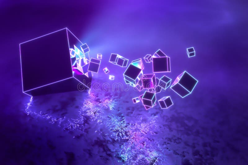 Ultraviolet Cubes Stock Illustrations – 164 Ultraviolet Cubes Stock ...