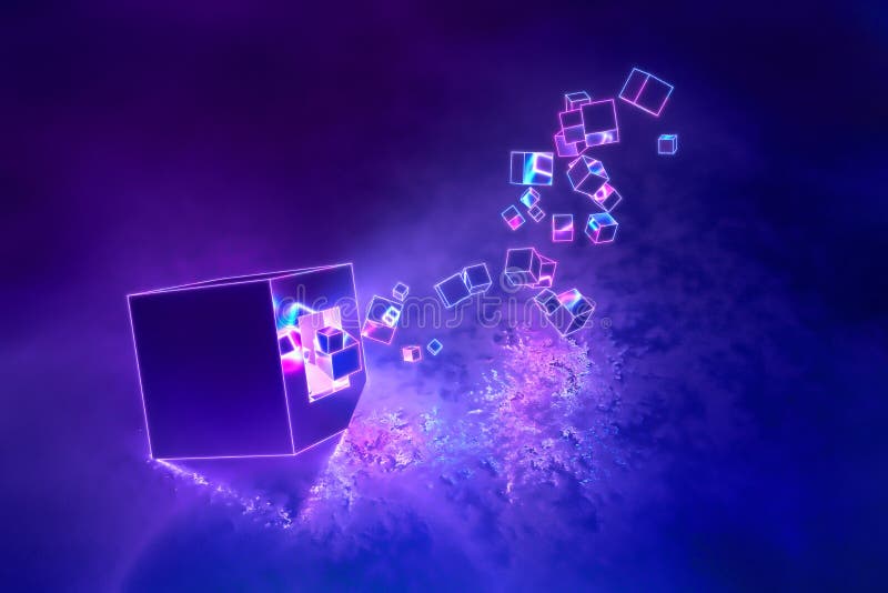 Ultraviolet Cubes Stock Illustrations – 201 Ultraviolet Cubes Stock ...