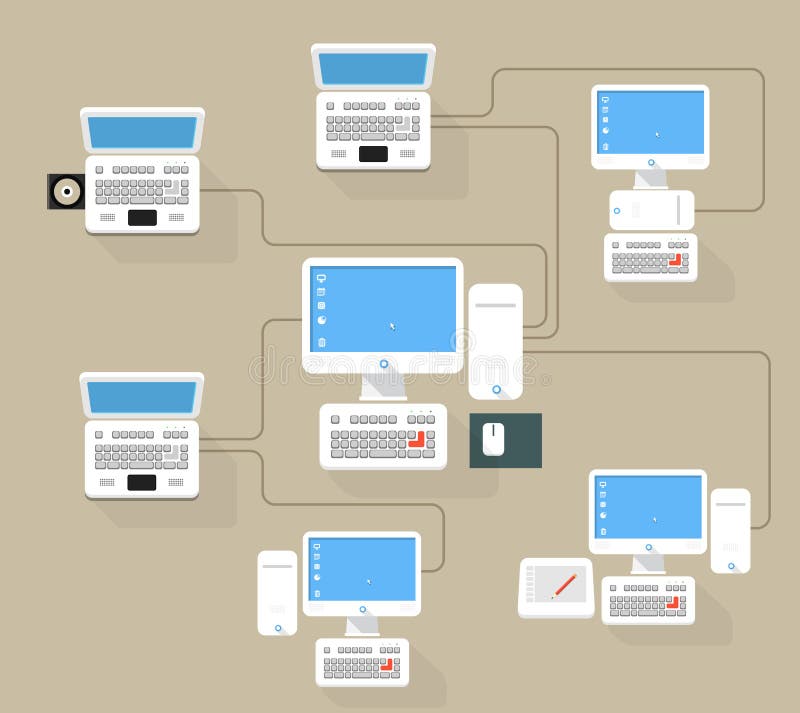 Modern network stock vector. Illustration of social, guide - 41702354
