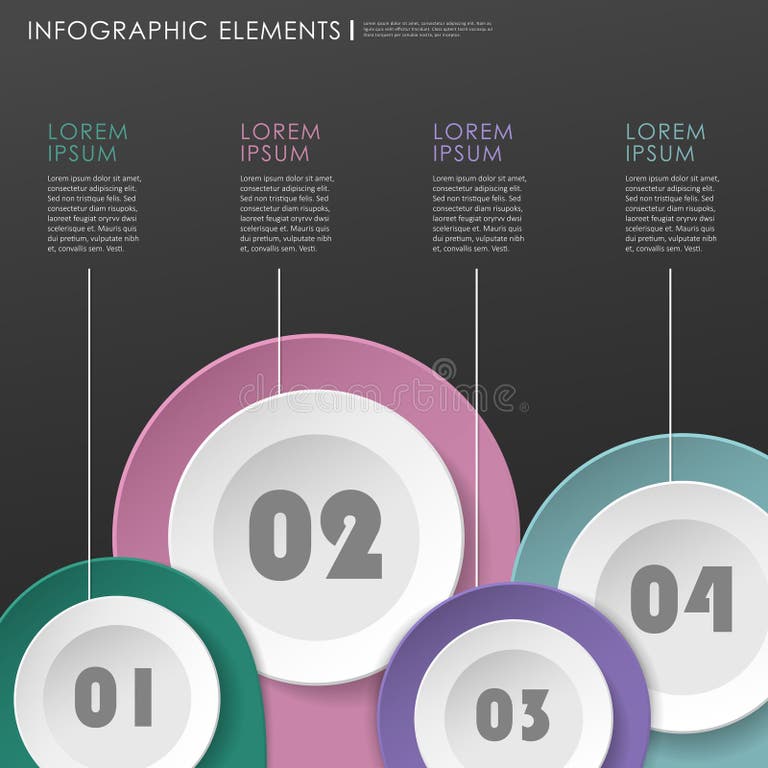 Abstract Modern Paper Location Mark Infographic Elements Stock Vector ...