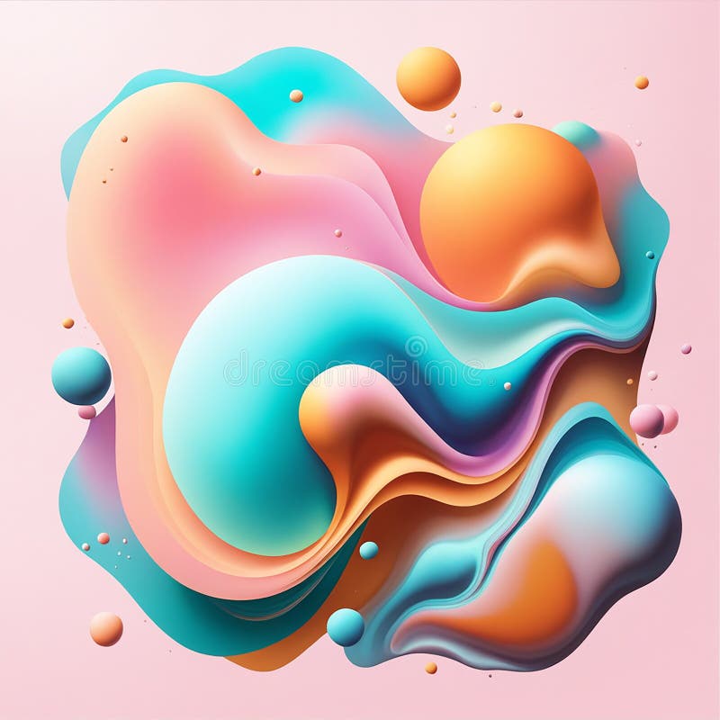 Modern Blob Shape Background Aesthetic, Concept Design for Web Banner ...