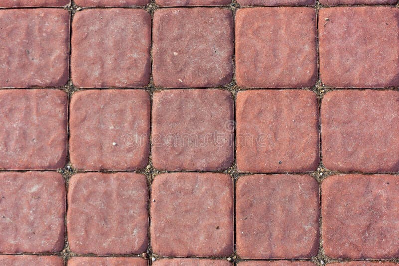 Red Concrete Tile Square Pattern Texture Background Stock Photo - Image ...