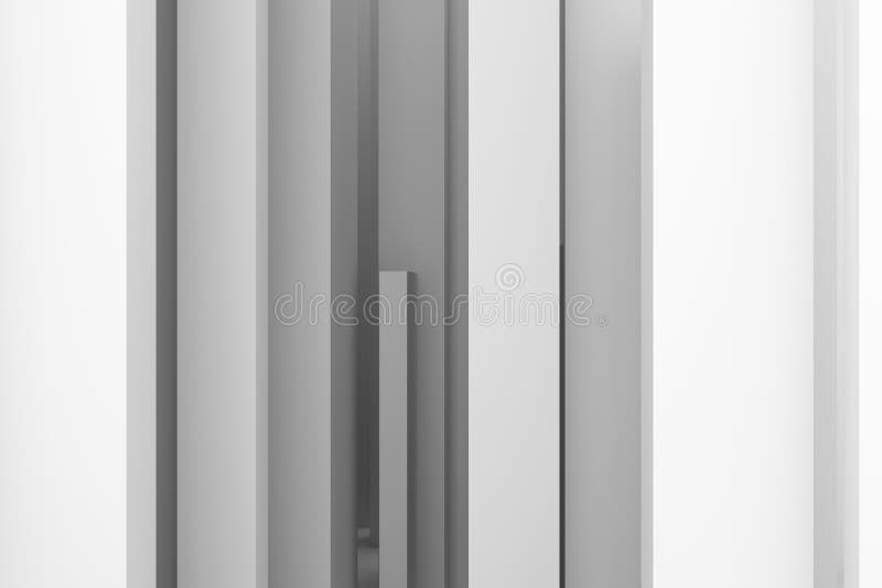 Abstract Modern Pillar Style Soft White & Gray Background. Backdrop ...