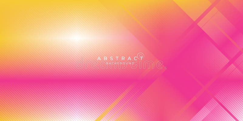 Abstract Modern Pink Yellow Orange Lines Background Vector Illustration ...