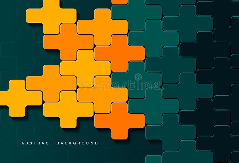 Abstract Modern Plus Sign Dimension Background. Plus or Cross Symbol ...